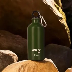 NILS Camp NC3801 Nerezová turistická láhev zelená 500 ml