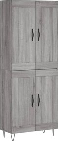Skříň highboard šedá sonoma 69,5 x 34 x 180 cm kompozitní dřevo 3199719