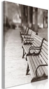 Obraz - Park Benches (1 Part) Vertical