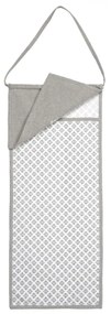 Šedý bavlněný závěsný kapsář se srdíčkem Lovely Heart – 28x1x68 cm