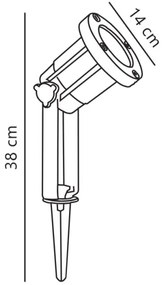 Nordlux - Venkovní bodové svítidlo SPOTLIGHT 1xGU10/35W/230V IP54