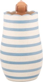 Bílá váza z dolomitu (výška 18,5 cm) Peeking Sausage Dog – Sass &amp; Belle