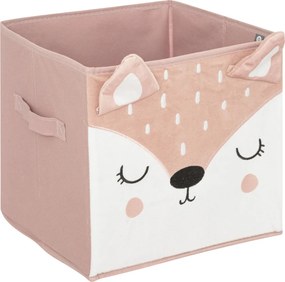 Úložný box ANIMAL, růžový, 29 x 29 x 29 cm