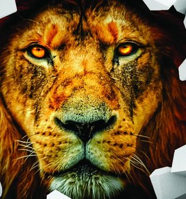 Malvis ® 3D obraz na stěnu lev Velikost: 150x100 cm