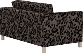 Potah na pohovku IKEA  Karlanda 2-místná, krátký barva hnědá látka pletený vzor, vzorované