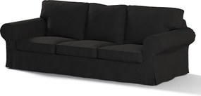 Potah na pohovku IKEA Ektorp 3-místná rozkládací, NOVÝ MODEL 2013 barva černá látka pletený vzor