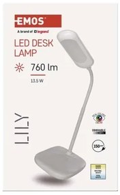 Stolní LED lampa LILY bílá