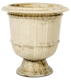Mrazuvzdorná zahradní váza Medici slonovinová klasická 48cm