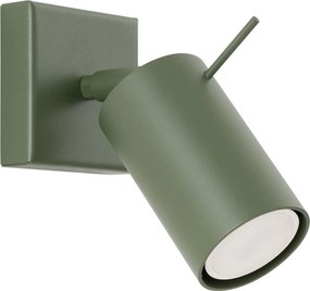 Sollux Lighting Nástěnné svítidlo RING olivově zelené
