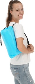 Nafukovací sedací vak/lazy bag, modrá, LEBAG