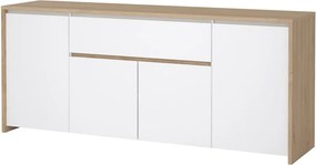 FALCO Komoda Nerea 316 jackson hickory/bílý lesk