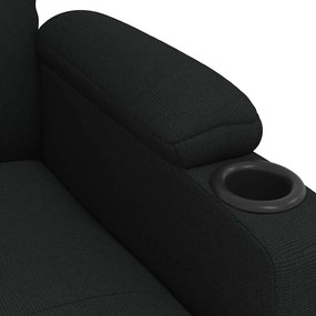 Polohovací křeslo černé textil 339104