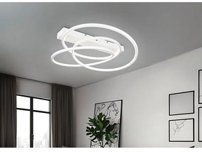 Bílé LED stmívatelné stropní svítidlo 49x64 cm Darvin – Trio