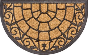 Hanse Home, Rohožka Mix Mats Cocos 105559 - na ven i na doma, 45x75 půlkruh, hnědá, chodba / předsíň