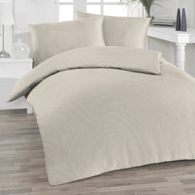 Florella Flanelové povlečení Zoma Beige Rozměr: 70x90 + 140x200 cm