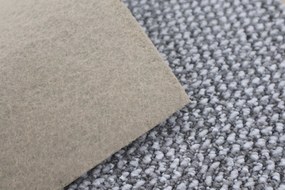 Spoltex, Metrážový koberec Texas 22 silver, na míru, šíře 4m,5m, šedá, filc, chodba / předsíň