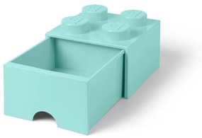 Světle modrý úložný box čtverec LEGO®