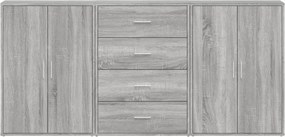 Příborníky 3 ks šedé sonoma 60 x 31 x 84 cm kompozitní dřevo 3276579