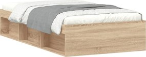 vidaXL Rám postele 90 x 190 cm [3203840] Barva: šedá sonoma
