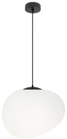 Černo-bílé závěsné svítidlo ø 25 cm Stones – Candellux Lighting