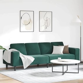 Pohovka do obývacího pokoje Tmavě zelená 250 x 77 x 76 cm 3335093