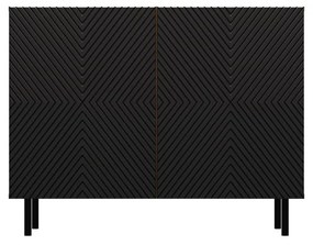 Komoda KAMA 100 cm dub artisan/černá