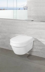 VILLEROY & BOCH Villeroy &amp; Boch ARCHITECTURA - Záchodové sedátko s poklopem Compact, bílá alpin 9M66E101