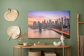 Obraz Panorama Města New York Nedostatek Nedostatek Plátno Canvas 90x60