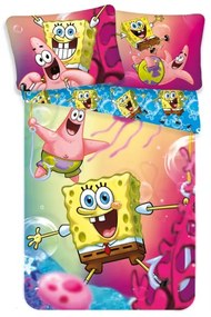 Jerry Fabrics Povlečení Sponge Bob blue 140x200, 70x90 cm