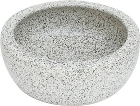 Umyvadlo na desku šedé kulaté Φ 41 x 14 cm keramika 155064