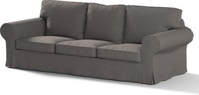 Potah na pohovku IKEA Ektorp 3-místná, nerozkládací barva šedá látka pletený vzor