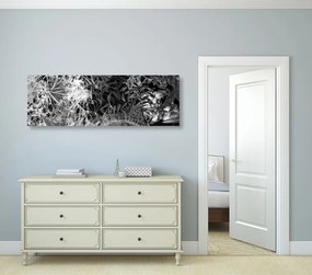 Obraz černobílé abstraktní umění - 120x40 cm