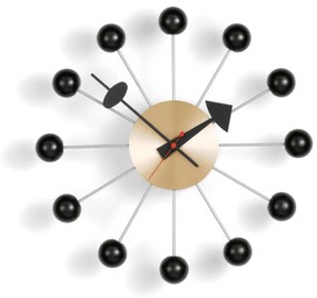 Vitra Hodiny Ball Clock, black/brass