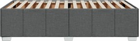 Rám postele bez matrace tmavě šedá 80 x 200 cm textil 3284791