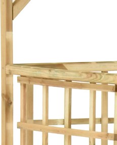 Zahradní pergola pro tři popelnice impregnované borové dřevo 316064