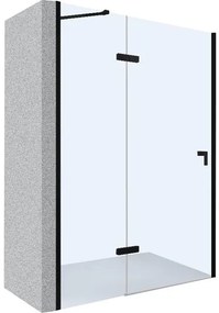 EBS Time Black Sprchové dveře 90 cm, levé, černá mat