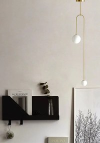 Toolight, závěsné svítidlo 2xG9 APP964-2CP, zlatá, OSW-04049
