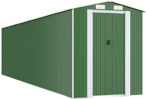 Zahradní kůlna zelená 192x855x223 cm pozinkovaná ocel 3147435
