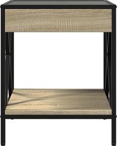 Noční stolek s Infinity LED dub sonoma 40 x 40 x 49 cm 3284097