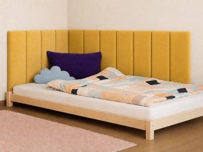 Rovný čalouněný panel na zeď VELVET Zvolte barvu: Vínová, Zvolte rozměr: 20x100 cm, Uchycení na zeď: Bez uchycení (možnost použití lepidla)
