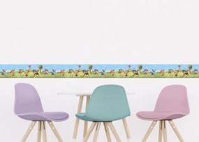 Dětská samolepící bordura na zeď Tlapková Patrola Pole Květin | 5 m x 13.8 cm | DWBD8035