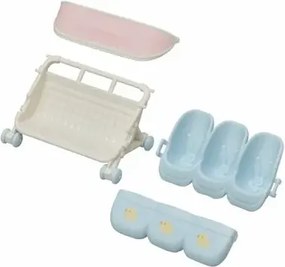 Sylvanian Families: Nábytek - Kočárek pro trojčata / od 3 let