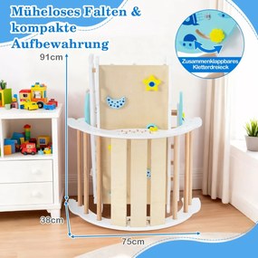 Costway 9 v 1 Montessori prolézačka sada s lezeckým obloukem
