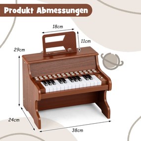 Costway 25 Keys Mini Digital Piano Dětské elektrické piano