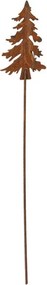 Rustikální rezavý zápich stromek Christmas Tree Rust S - 6*1*34 cm
