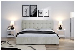 Moderní čalouněná postel KORSIKA 200x200 cm Matt Velvet 2