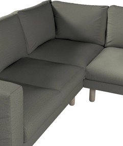 Potah na pohovku IKEA Norsborg rohová 4-místná barva šedá látka pletený vzor