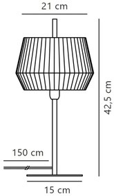 Nordlux - Stolní lampa DICTE 1xE14/40W/230V bílá/černá