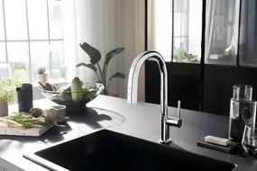 Hansgrohe SodaSystem sBox chrom / Dřezová baterie / výsuvná koncovka /