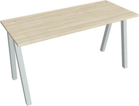 Kancelářský pracovní stůl Hobis UEA 1400, bílá RAL 9016, deskaakát
